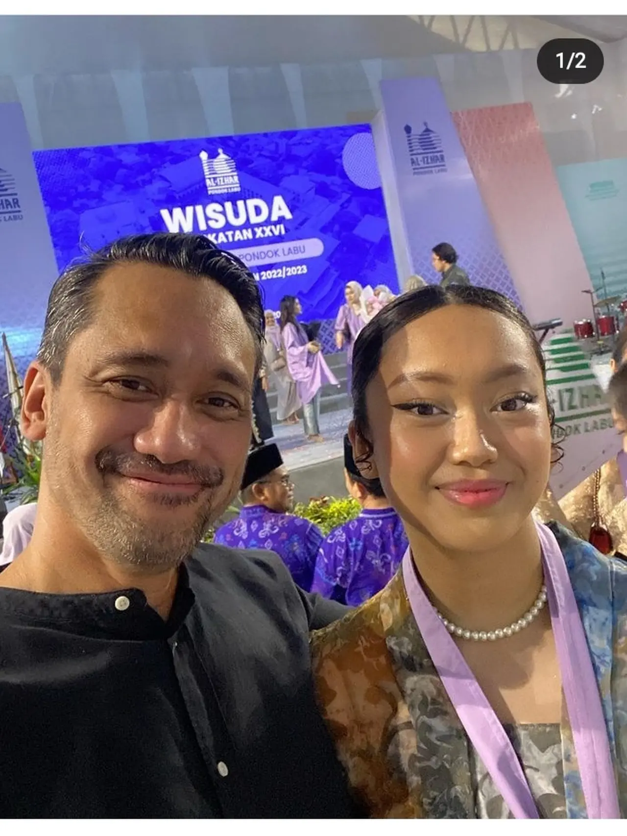 6 Potret Wisuda SMA Nayyara Kanahaya, Tora Sudiro Reuni dengan Anggi ...