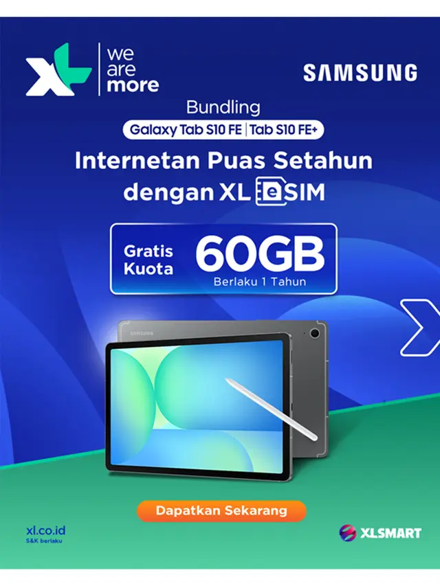 Gratis 60GB Setahun! Rasakan Kemudahan Internetan Tanpa Ribet Pakai XL eSIM - Tekno Liputan6.com