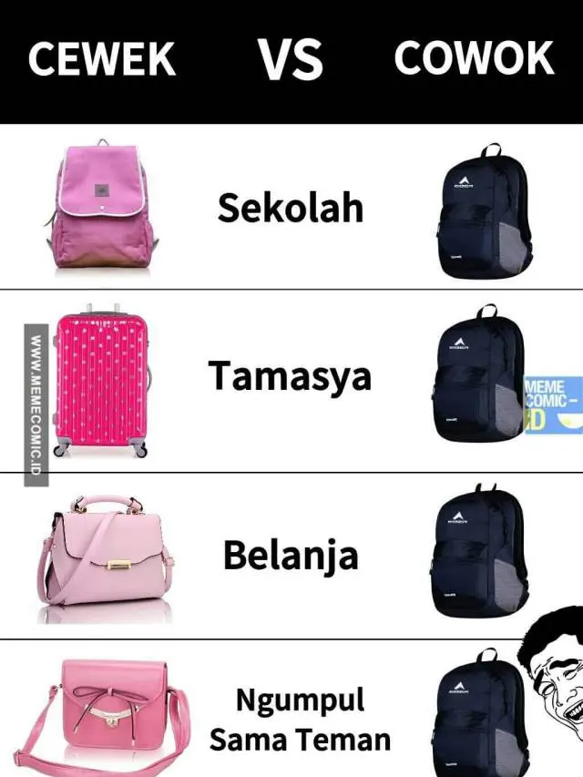 6 Meme Beda Cewek dan Cowok saat di Kelas, Bikin Kangen Teman Sekolah ...
