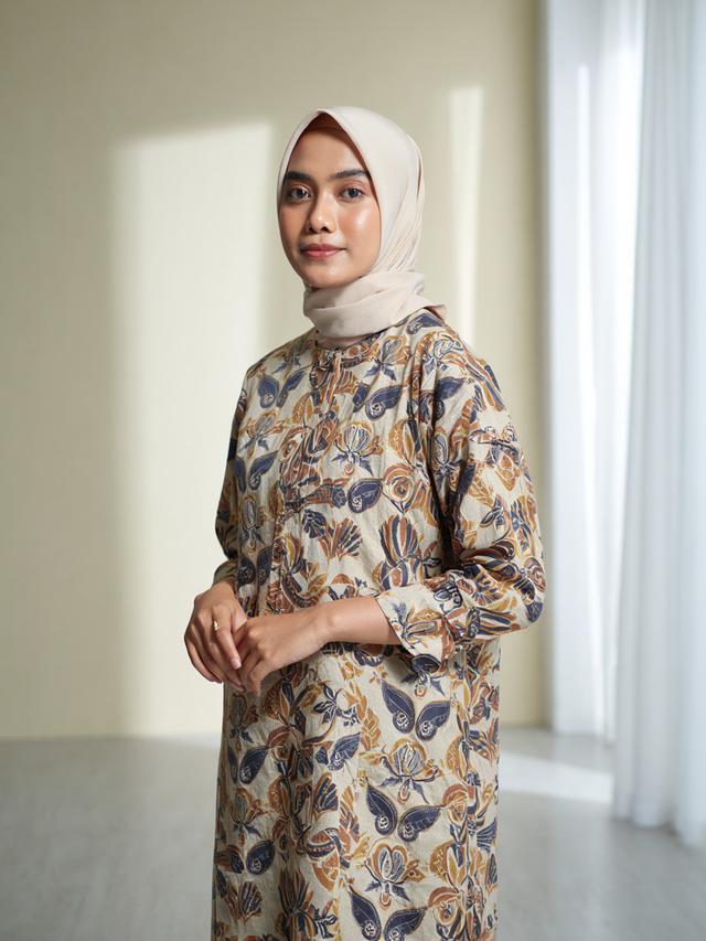 Inspirasi 10 Model Tunik Batik Syari Terbaru 2025, Nyaman Dipakai dan ...