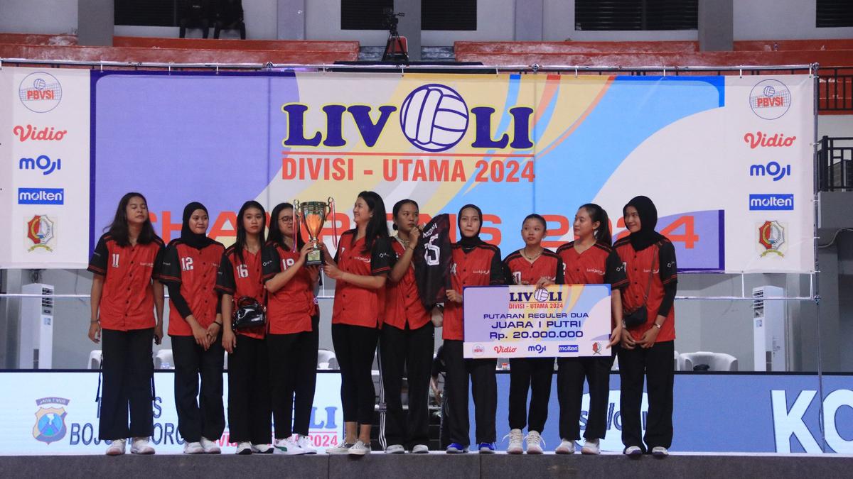 Hasil Livoli Divisi Utama 2024: Sukses Revans, Putri Bank Jatim Juara ...