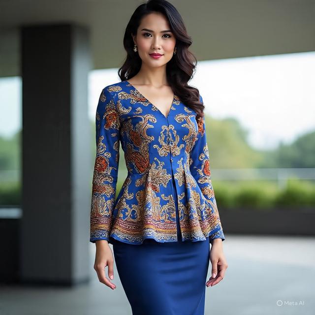 10+ Model Atasan Batik Wanita Elegan Panjang Terbaru 2025, Dari Kasual ...