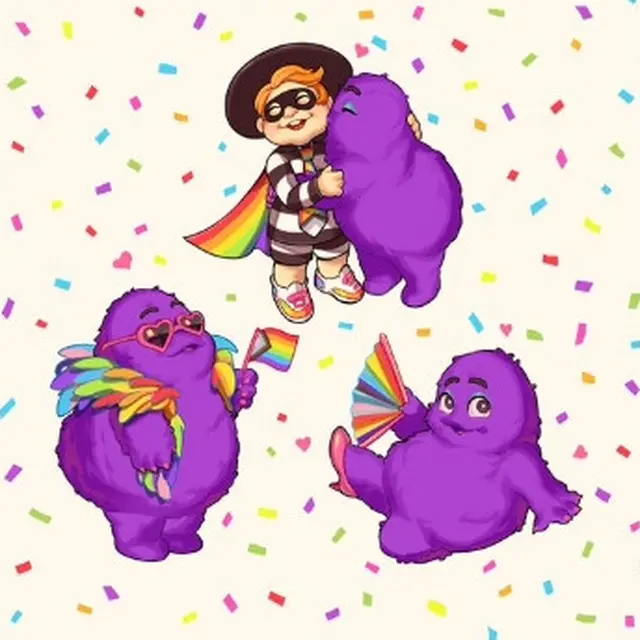 Sempat Menghilang, Maskot McDonald's Grimace Berubah Jadi Ikon LGBTQ ...