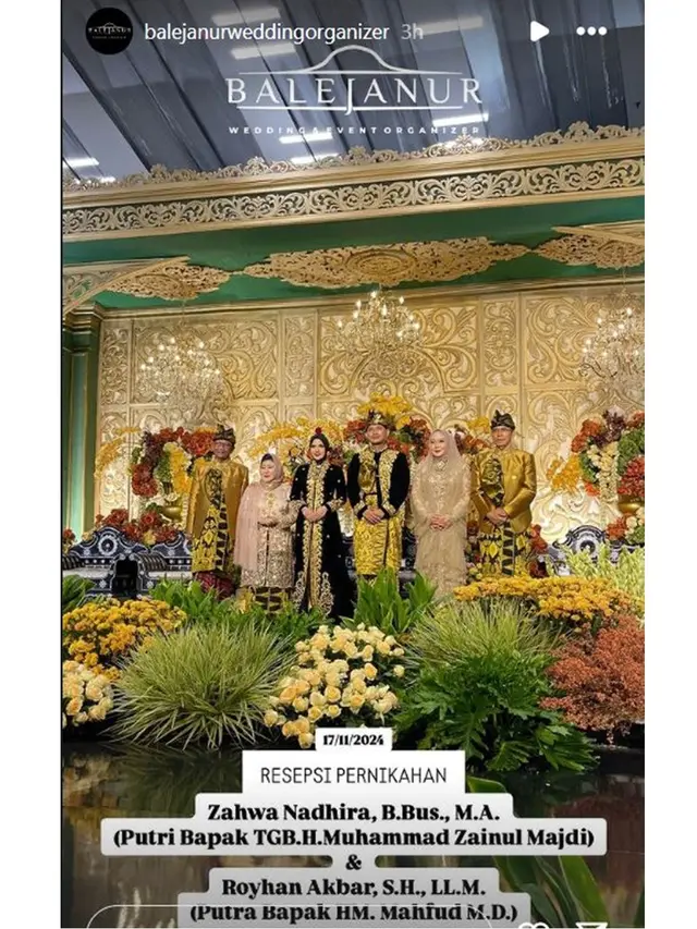 8 Momen Akad dan Resepsi Pernikahan Anak Mahfud MD dan TGB, Digelar di ...