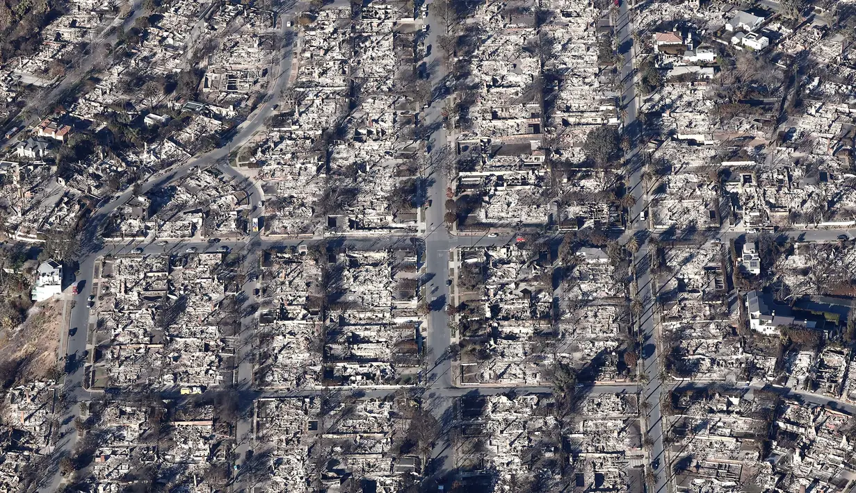 Rata dengan Tanah, Lebih dari 12.000 Bangunan di Los Angeles Hancur Tak ...