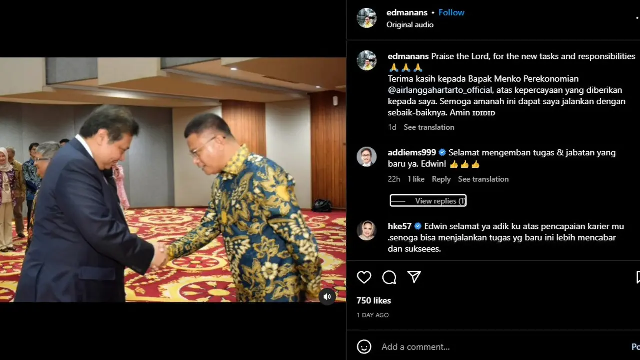 Edwin Manansang Eks Trio Libels Dilantik jadi Staf Ahli Menko ...