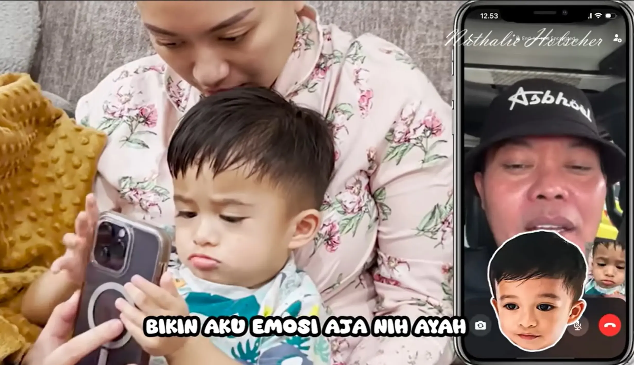 Momen Adzam Video Call Sule, Sudah Bisa Bilang Prikitiew
