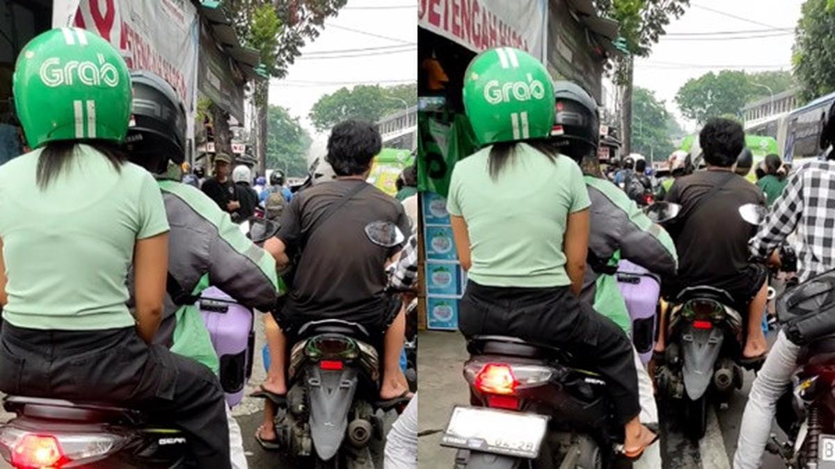 Perjuangan Driver Ojol Memang Tak Mudah, Terpaksa Nyetirnya Repot Gara ...