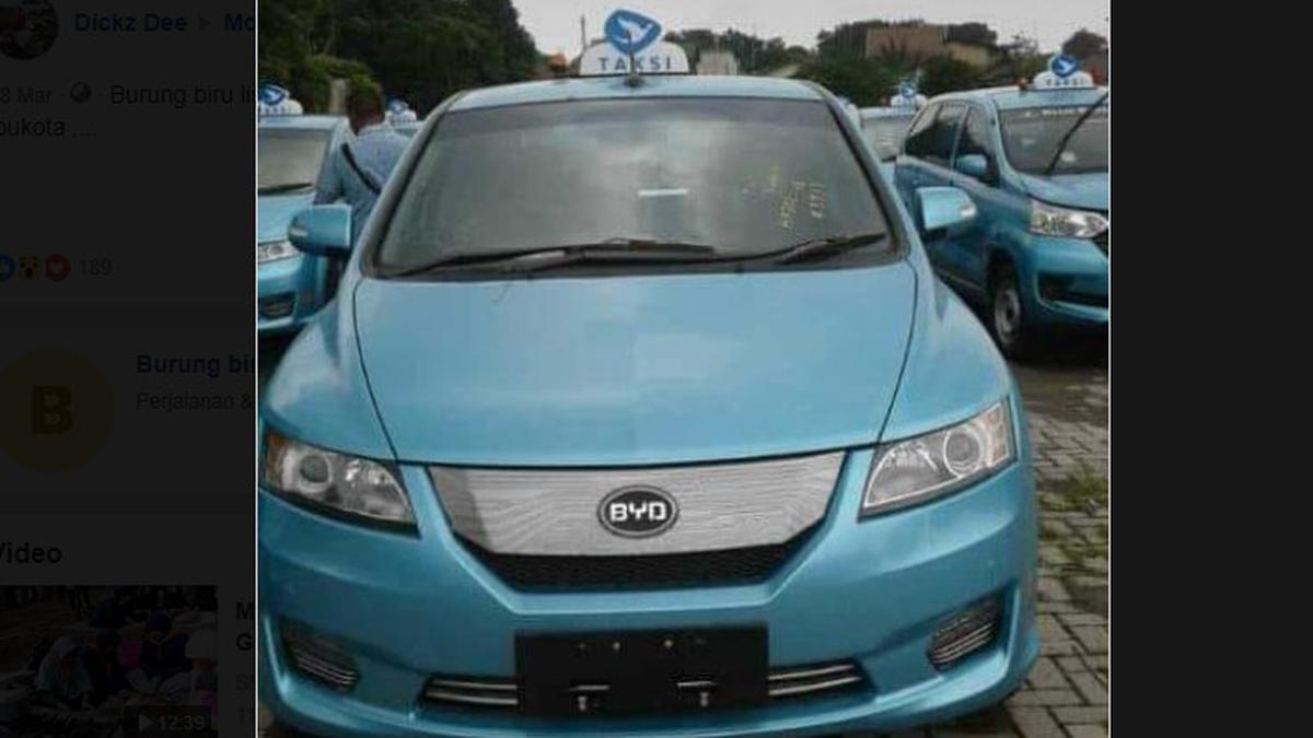 Wujud Taksi Listrik Blue Bird Muncul di Lini Masa Media Sosial
