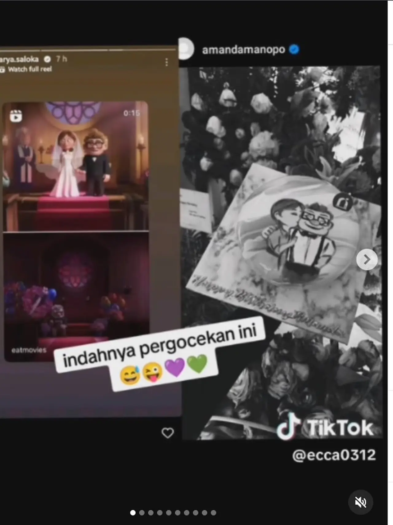 Arya Saloka dan Amanda Manopo Unggah Gambar Romantis dari Film Animasi ...