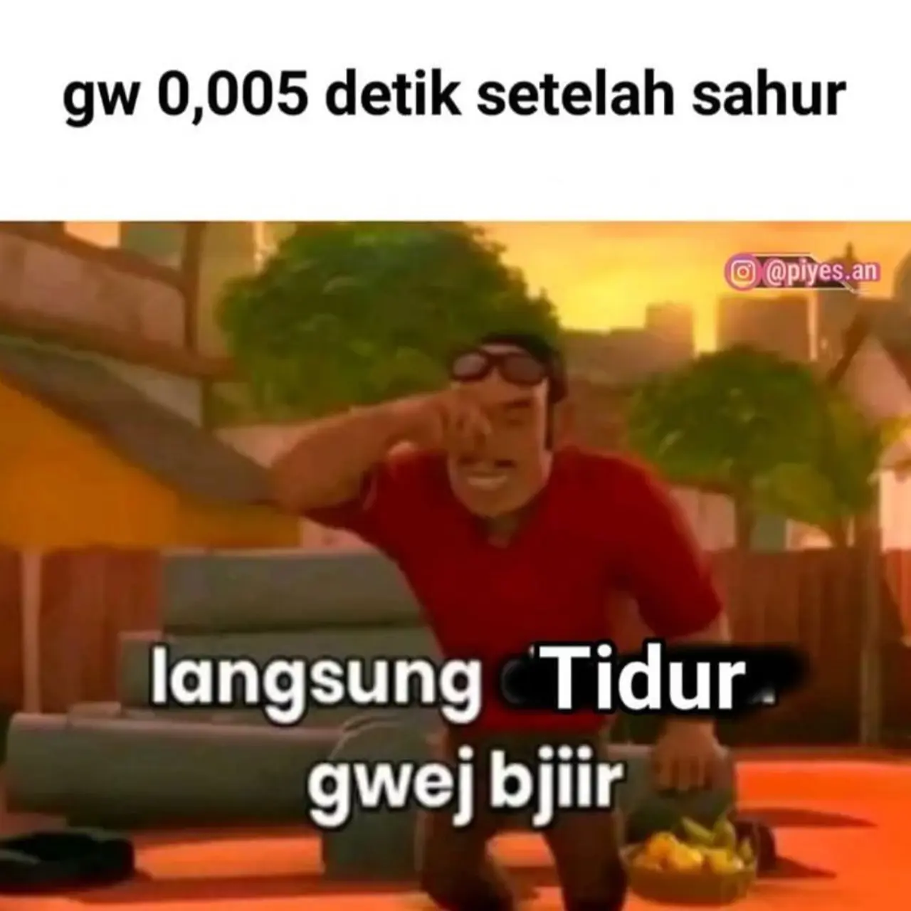 6 Meme Tidur Setelah Sahur Ini Sering Dialami, Bikin Angguk Setuju ...