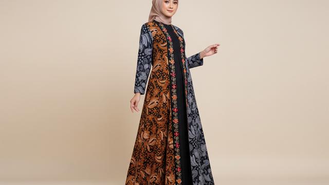 8 Model Gamis Batik Premium dengan Detail Bordir, Pilihan Mewah untuk ...