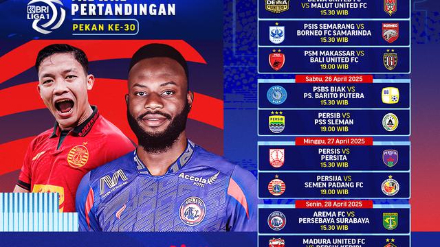 Saksikan Siaran Langsung BRI Liga 1 2024/2025 Minggu 30 di Vidio