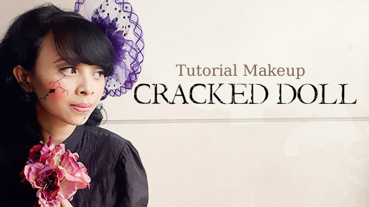 Tutorial Makeup Halloween: Cracked Doll - Beauty Fimela.com