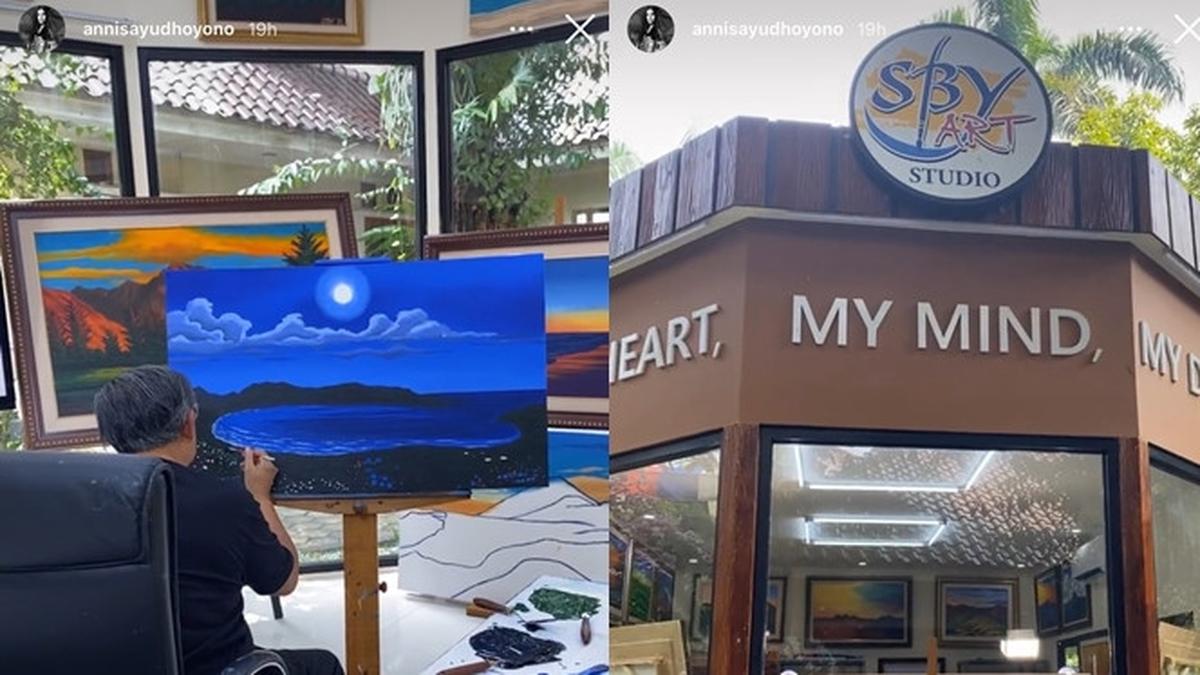 Interior Studio Lukis Milik SBY, Dihiasi Jendela Besar
