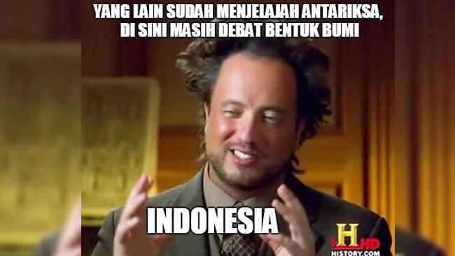 10 Meme Kocak Bumi Datar yang Bikin Cekikikan - Citizen6 Liputan6.com