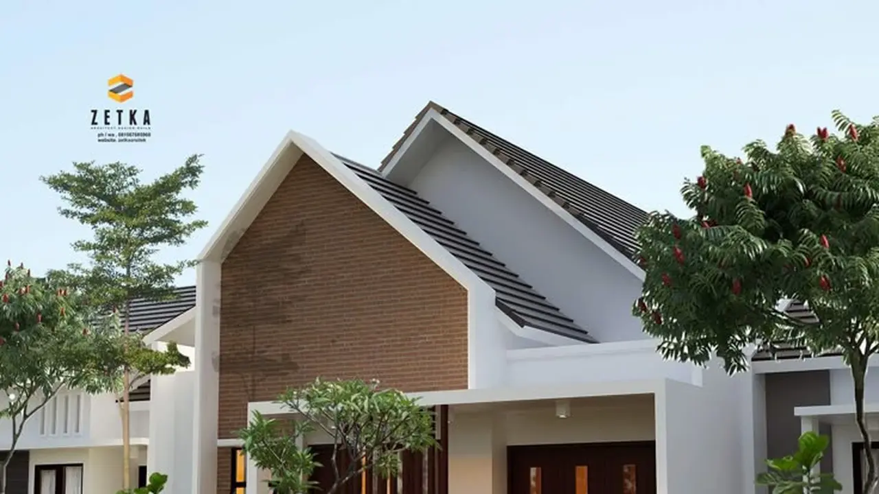 10 Model Rumah Atap Miring ke Belakang Terbaru 2025, Fungsional dan ...