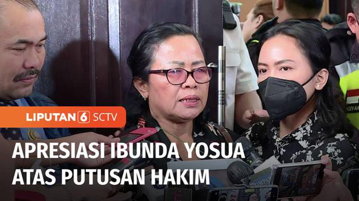 VIDEO: Usai Mendengar Vonis Terhadap Kuat dan Ricky, Ibunda Yosua ...