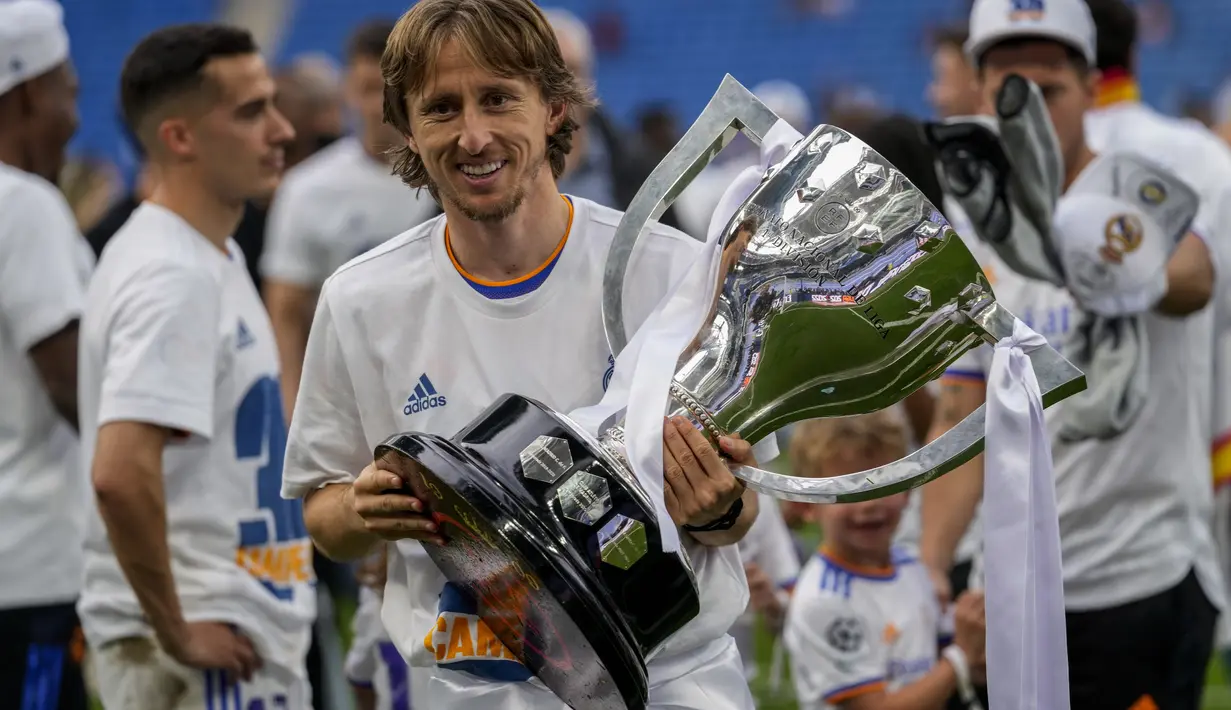 FOTO: Real Madrid Raih Juara Liga Spanyol - Foto Liputan6.com