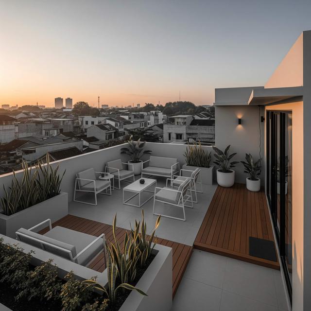 15 Inspirasi Desain Rooftop di Rumah Kecil Padat Penduduk Tapi Tetap ...