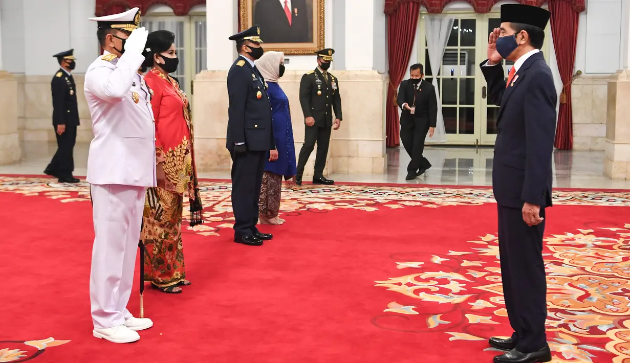 FOTO: Pelantikan KSAL dan KSAU - Foto Liputan6.com