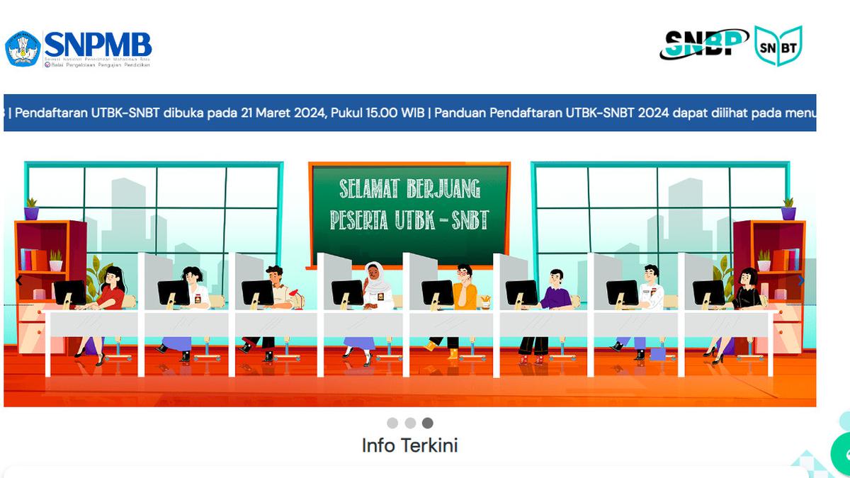 Pendaftaran UTBK SNBT 2024 Telah Dibuka, Ini Link, Syarat dan Cara ...