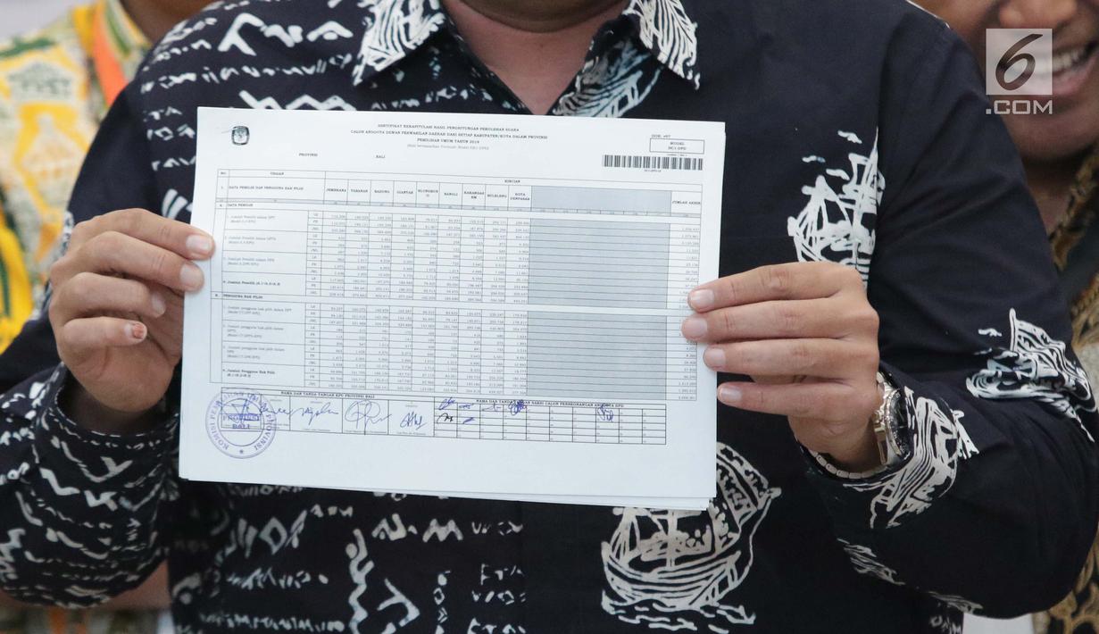 FOTO: Hari Ini, Dua Provinsi Serahkan Hasil Rekap Suara Pemilu 2019 ke ...