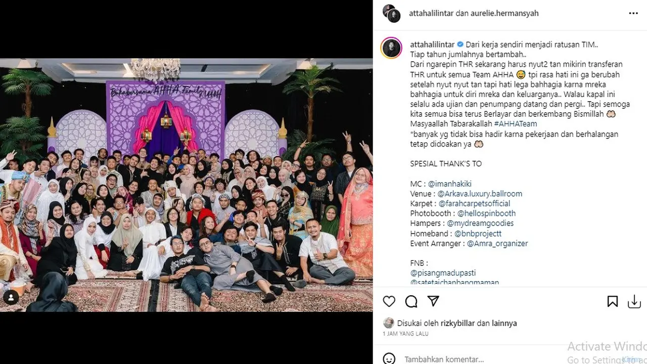 Kepala Atta Halilintar Nyut-nyutan Memikirkan THR Lebaran Idul Fitri ...