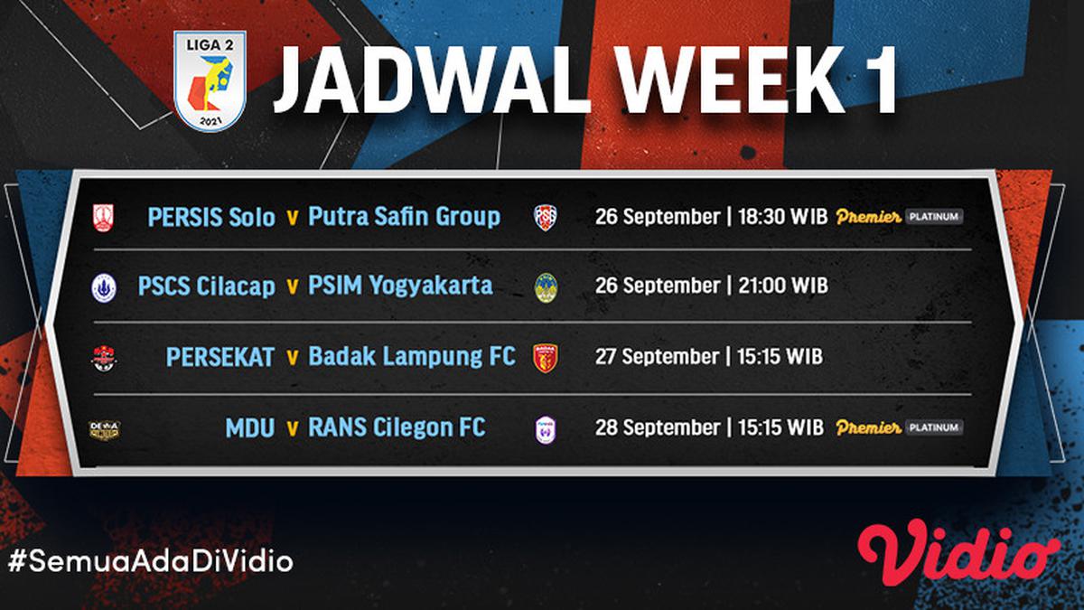 Jadwal dan Link Live Streaming Lengkap Liga 2 2021, Tonton Mulai 26 ...