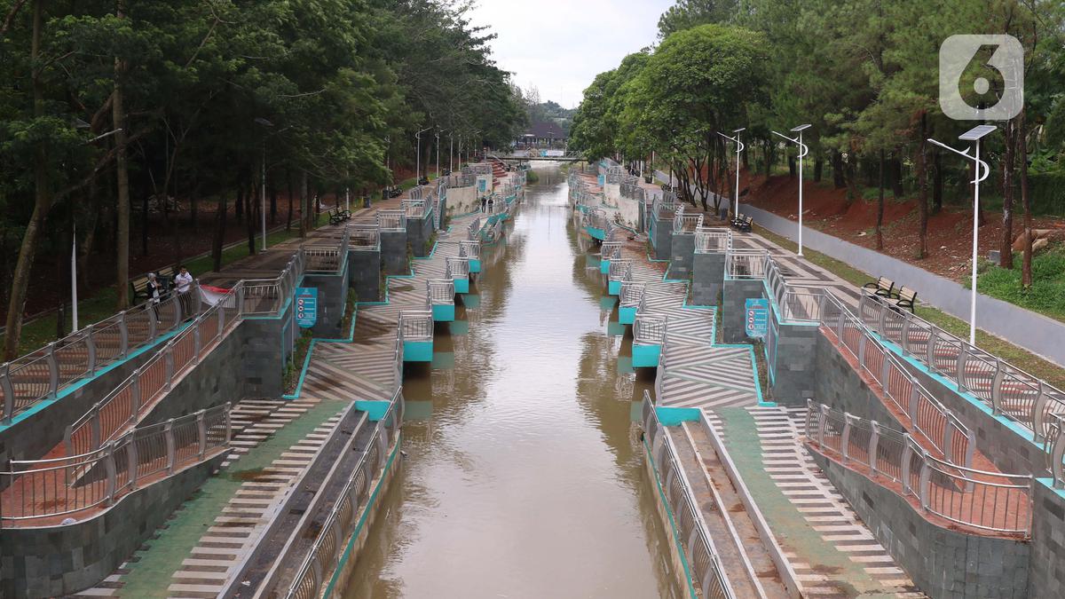 FOTO: Begini Wajah Baru Taman Kota di Tangerang Selatan - Foto Liputan6.com