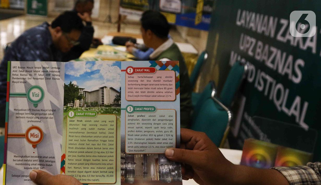 Jelang Idul Fitri, Masjid Istiqlal Buka Layanan Pembayaran Zakat Fitrah