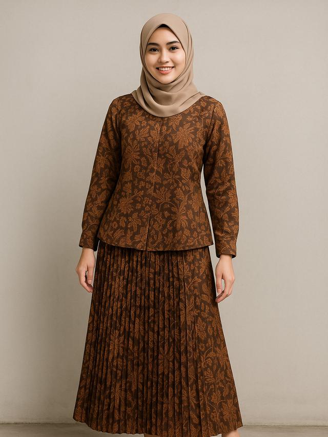 7 Inspirasi Baju Batik Muslimah Modern: Tampil Menawan dengan Hijab dan ...
