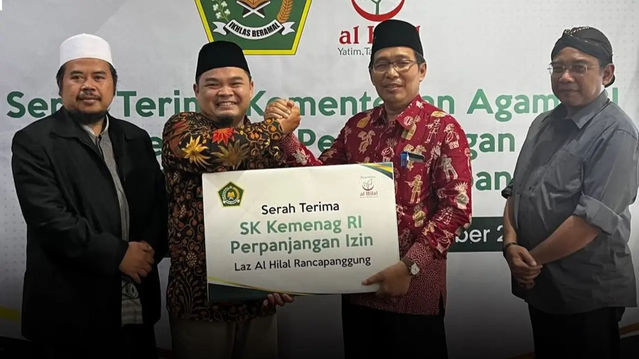 Laz Al Hilal Terima Perpanjangan Izin Laznas dari Kemenag RI - Regional Liputan6.com