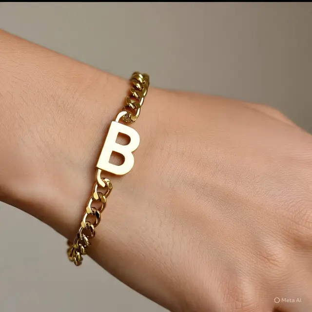 15 Model Gelang Inisial Nama dari Emas yang Unik, Elegan di 2025 - Hot ...