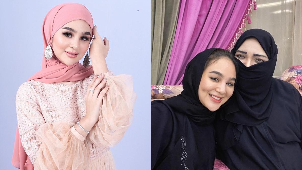 Potret Hana Hanifah Pakai Hijab Bikin Pangling, Cekcok dengan Suami Saat Umroh - Foto Liputan6.com