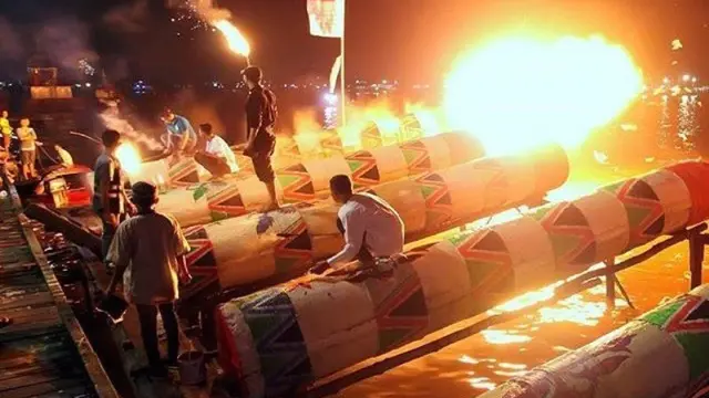 Meriahkan Malam Lebaran, 154 Meriam Raksasa Semarakkan Pontianak ...