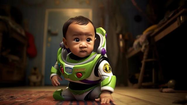 8 Potret Cipung Jadi Buzz Lightyear Ini Gemes Banget