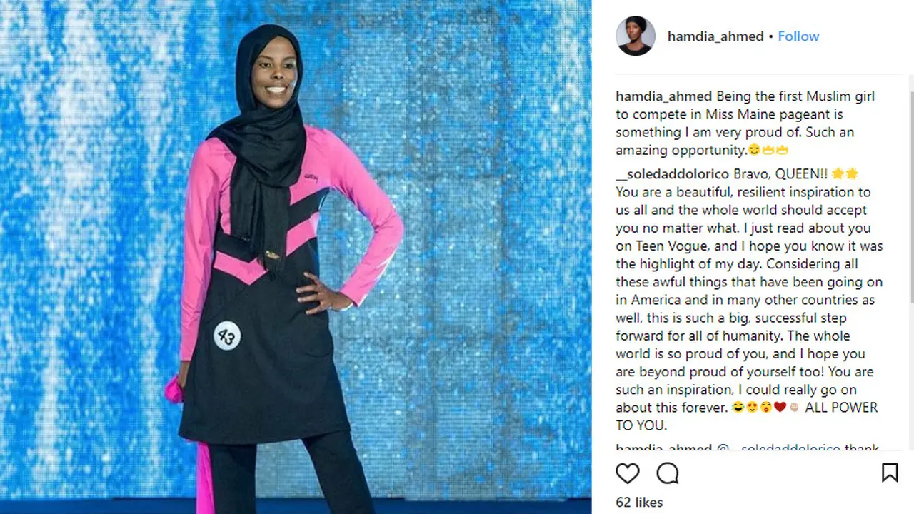 Hamdia Ahmed, Wanita Muslim Pertama di Kontes Kecantikan Miss USA ...