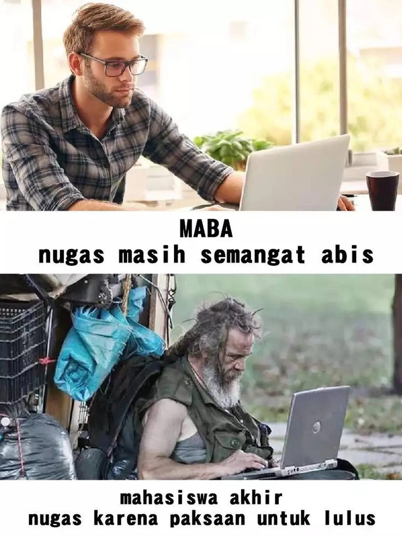 7 Meme Kocak Mahasiswa Baru Vs Mahasiswa Akhir Ini Bikin Nyengir - Hot ...
