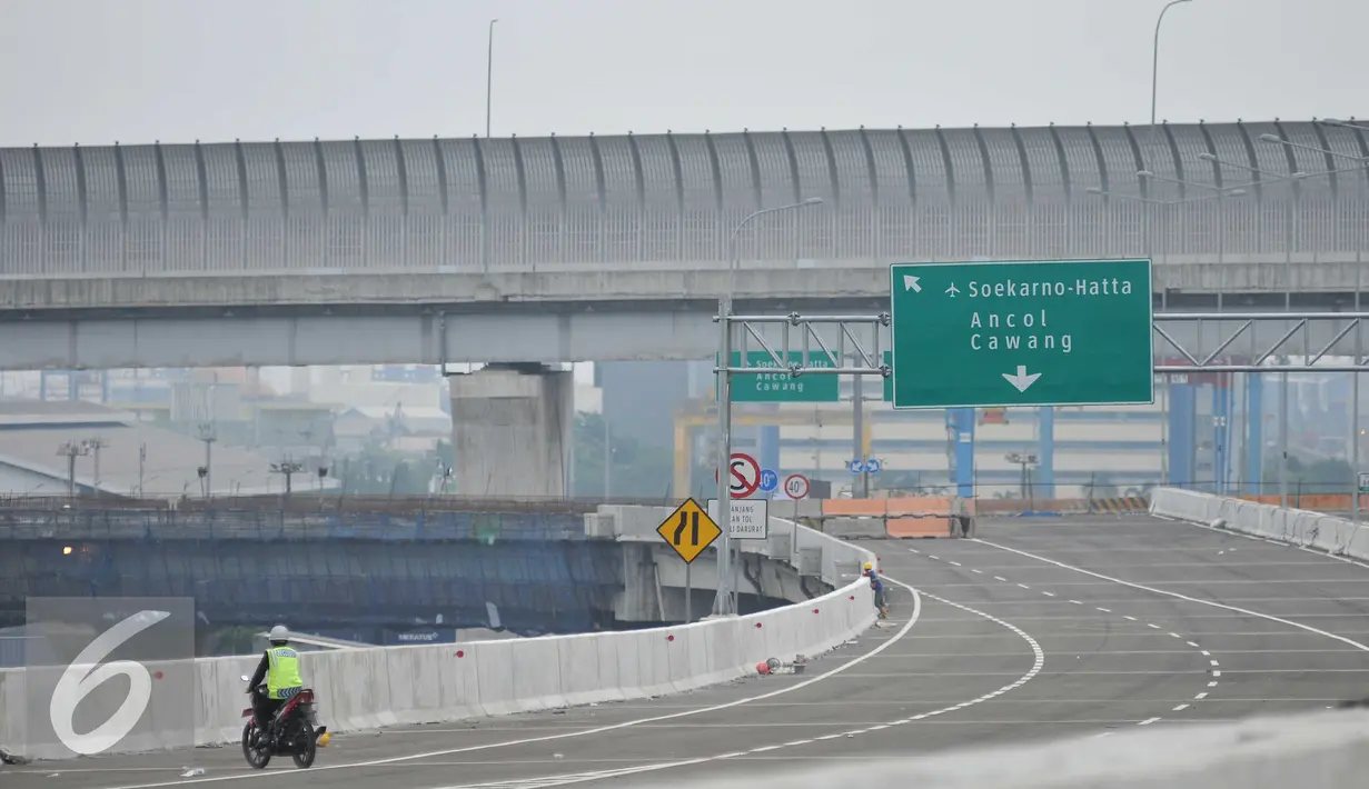 Tol Akses Tanjung Priok Siap Beroperasi Akhir 2017 - Foto Liputan6.com