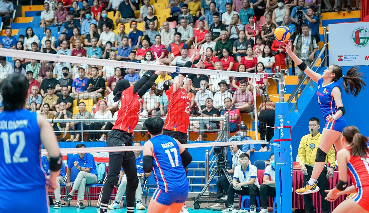 Foto: Timnas Bola Voli Putri Indonesia Finis ke-3 setelah Libas Filipina di Laga Terakhir ...