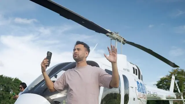 Raffi Ahmad Sewa Helikopter demi Pergi ke Sekolah Rafathar - Lifestyle Liputan6.com