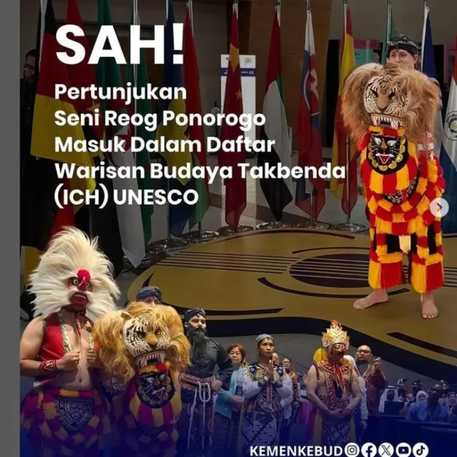 Reog Ponorogo Resmi Jadi Warisan Takbenda UNESCO, Nasib Kebaya dan ...