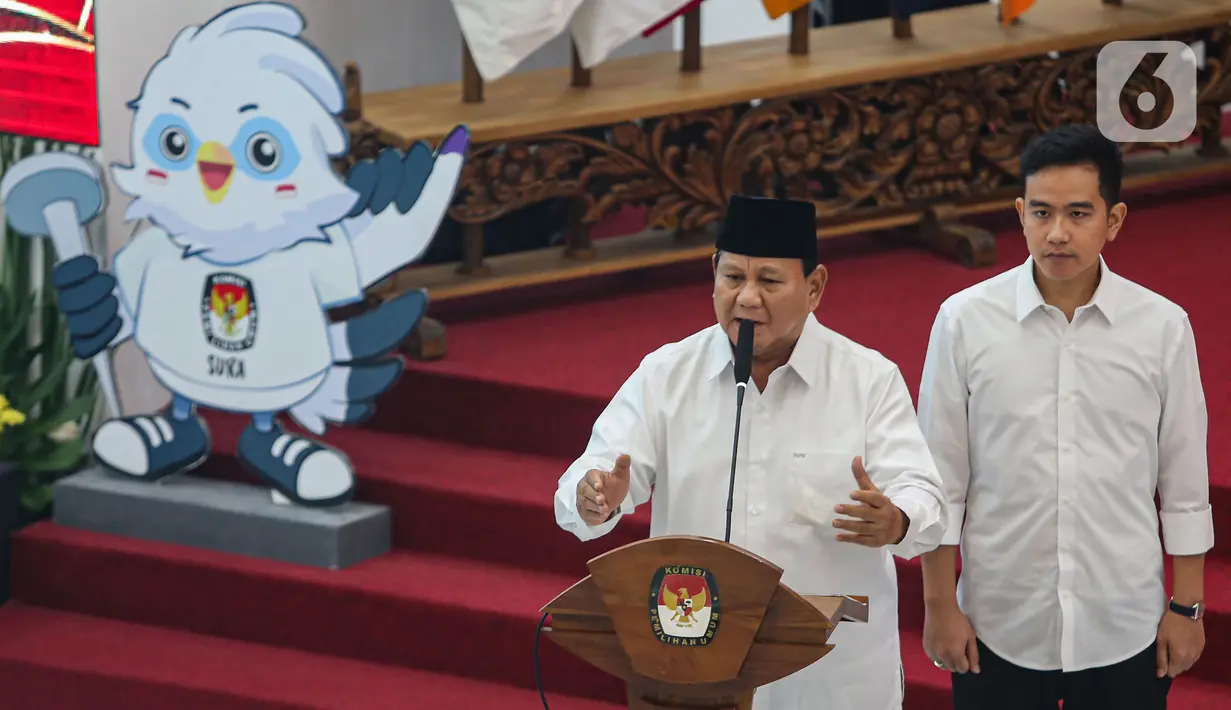 Resmi, KPU RI Tetapkan Prabowo-Gibran sebagai Presiden dan Wakil Presiden Terpilih Pilpres 2024 ...