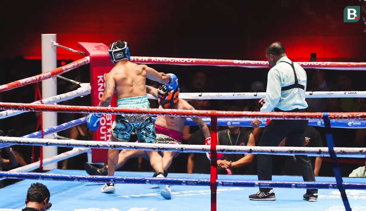 Foto: Momen Onadio Leonardo Kalah TKO dari Bobby Saputra di Superstar ...