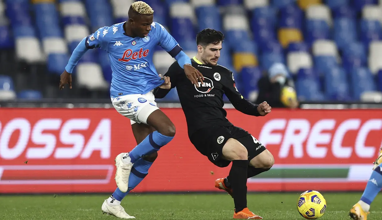 FOTO: Napoli Tembus Semifinal Coppa Italia - Foto Liputan6.com