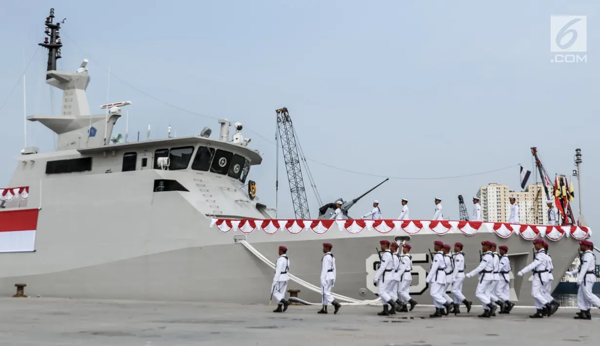 Peresmian Armada Baru Buatan Dalam Negeri KRI Kurau 856 - Foto Liputan6.com
