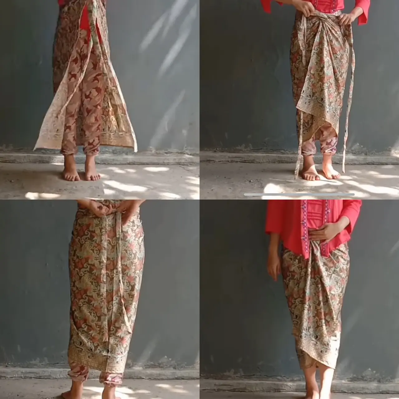 How To: Cara Memakai Rok Lilit Bertali dengan Ring, Simpel untuk ...