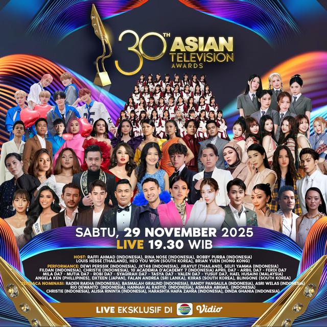 30th Asian Television Awards Kembali Digelar di Indonesia, Disiarkan ...