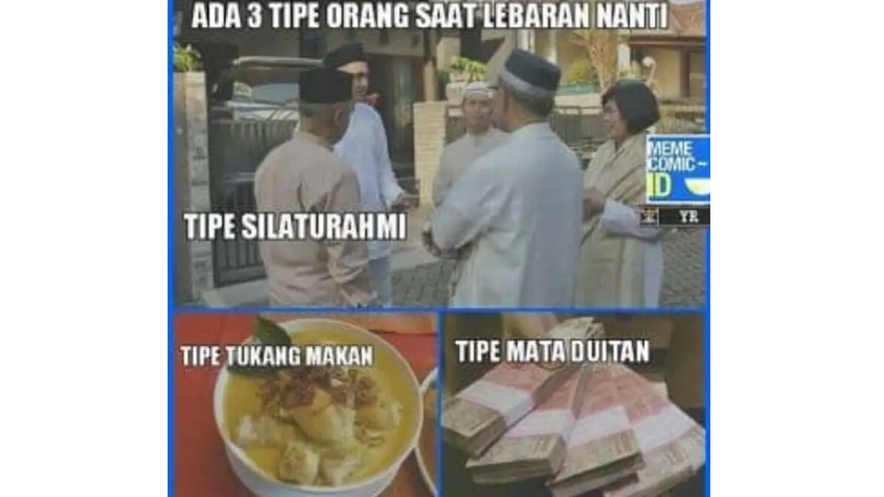11 Meme Lebaran Idul Fitri, Lucu dan Haru Jadi Satu - Citizen6 Liputan6.com